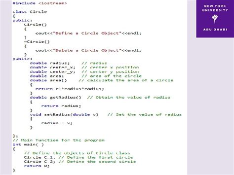 C Classes And Objects I Class Definitions C