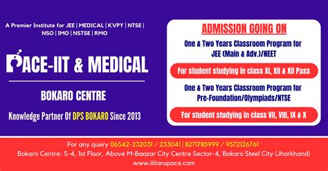 Online Registration Form Pace Iit And Medical Bokaro