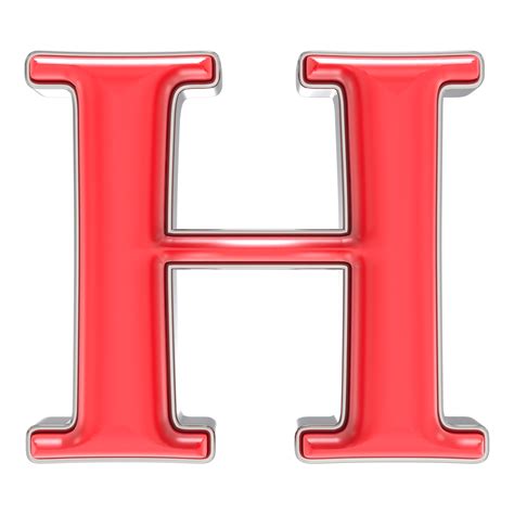 Fuente H Rojo 3d Hacer 46439673 Png
