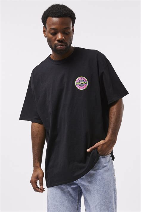 Sexwax Fluoro Tee Black Sunset Surf And Turf