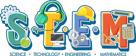Stem Logo With Education And Learning Icon Elements 3658143 Vector Art At Vecteezy