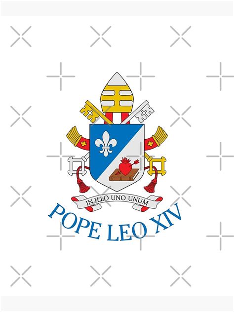 Coat Of Arms Of Pope Leo Xiv Poster For Sale By Jeshands Redbubble