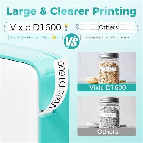 Vixic Label Maker D1600 Label Maker Machine With Tape Recharge Handh