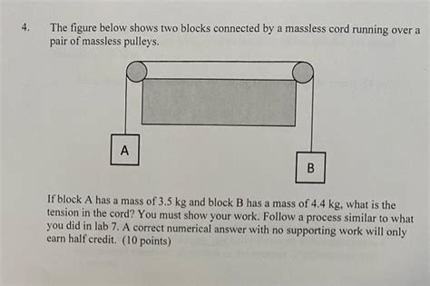 solved 4 the figure below shows two blocks connected by a