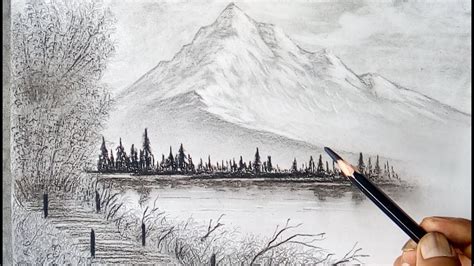 How To Draw Landscape Pencil Sketches