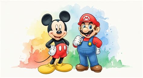 Artmakers Mario Mickey Mouse Mario Series Mickey Mouse And Friends