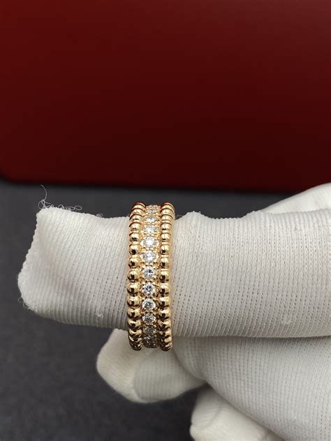 Vca Perlee Diamond Ring Curisky Bespoke Jewelry