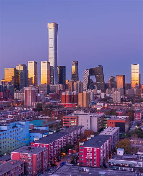 Beijing Skyline At Sunset China Rcityporn