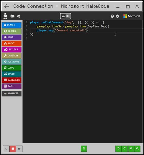 Программирование в Minecraft Education Edition при помощи Code Builder Программирование в Minecraft Education Edition при помощи Code Builder