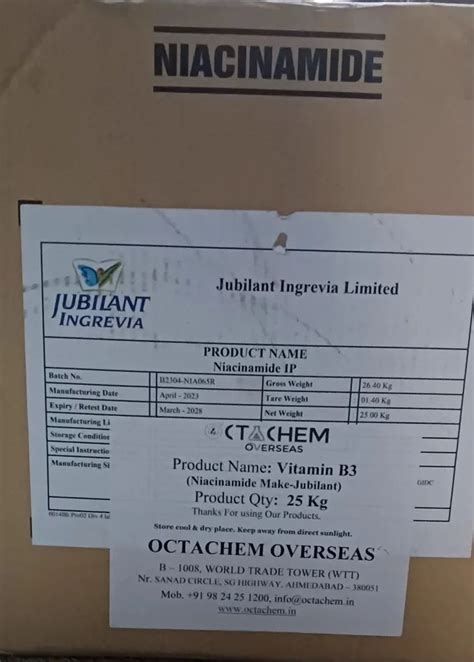 Vitamin B3 Niacin 99 At ₹ 680kg In Ahmedabad Id 26110820497