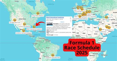 F1 Map Circuits Tracks And Races 2025 Season Gallery