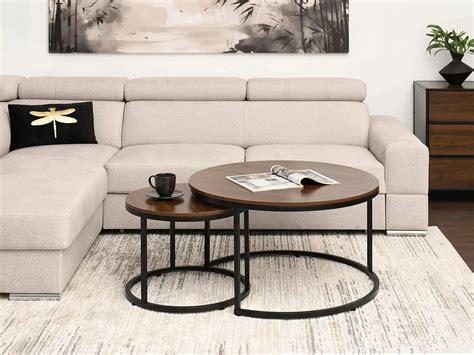 Set Konferenčných Stolíkov Jacek Orech čierny