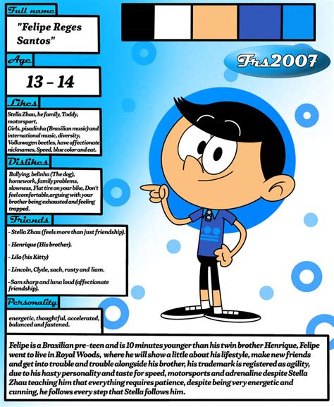 Loud House Oc Profile Felipe Reges Santos By Frs2007 On Deviantart