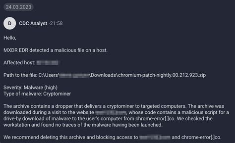 Detecting A Cryptominer On A Popular Website Using Group Ib Mxdr