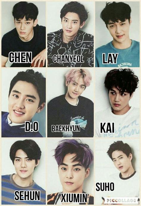 Exo Members Full Names Exo Members Exo Names