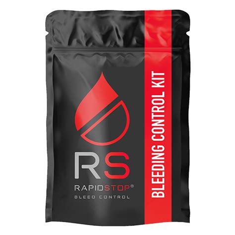 Rapidstop Bleeding Control Kits Mediumplastic Pouchnone