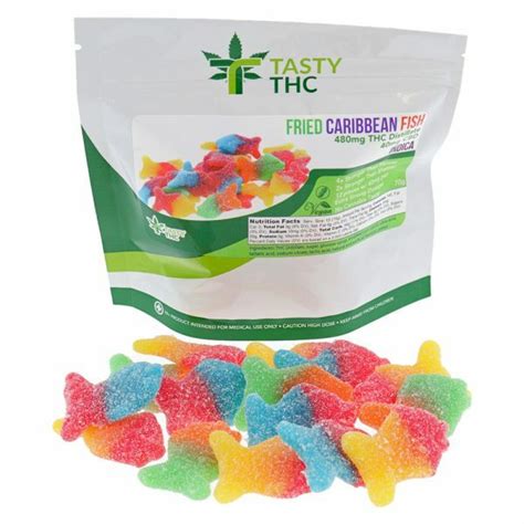 Tasty Thc Caribbean Fish 720mg Thc100mg Cbd12 Pcs Good Giggles