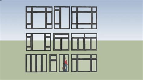 3d Warehouse Sketchup Window Frame Design Casement Window 3d