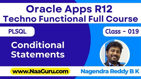 Class 019 Conditional Statements Plsql Oracle Apps R12