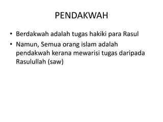 Dasar Dasar Dakwah Pptx