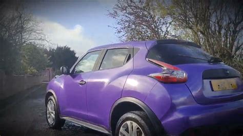 Nissan Juke Wrap Purple Sparkle Hexis Youtube