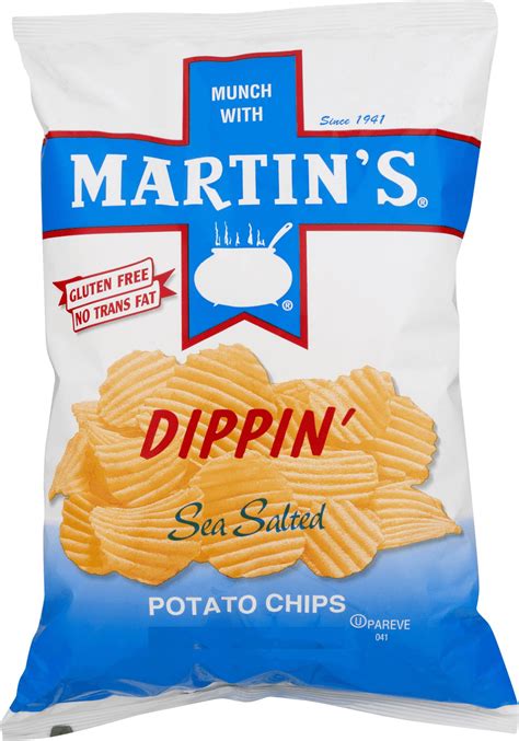 Martins Dippin Waffle Cut Potato Chips 18 Pack 275 Ounces Single