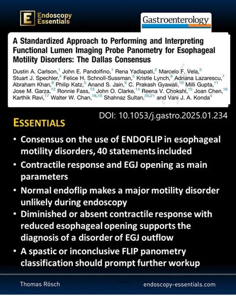 Want A Better Understanding Of Endoflip Read This Consensus Doi