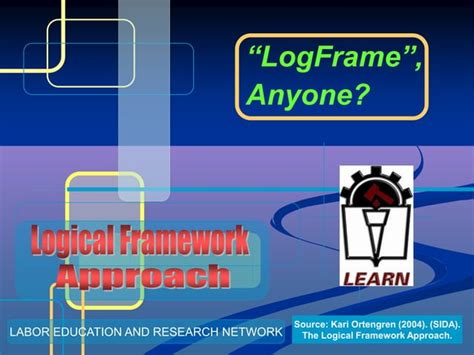 Logical Framework Approach Lfa Logframe Project Planning Ppt