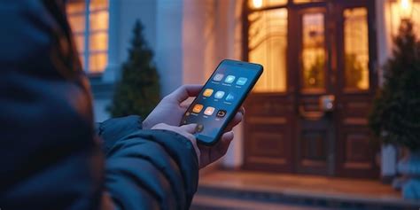 Premium Photo Smart House Home Automation Device With App Icons Man