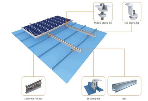 Soeasy Solar Roof Panel Clamp Standing Seam Roofing Clips