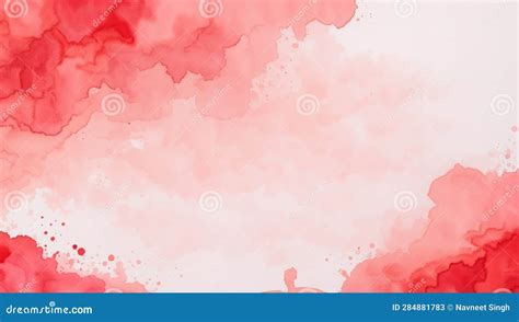 Red Watercolour Background Stock Illustration Illustration Of