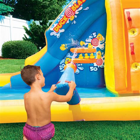 Open Box Banzai Inflatable Duck Blast Water Park Water Blast Cannon