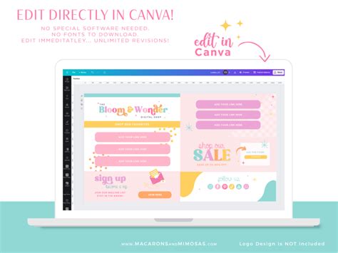 Cute Bio Templates In Pastel Colors • Macarons And Mimosas