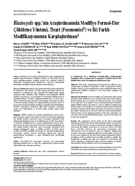 Pdf A Comparison Of A Modified Formalin Ether Concentration Technique With A Commercial