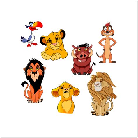 Lion King Set Characters Simba Lion Timone And Pumba The Lion King
