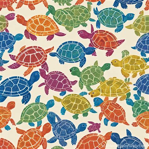 Simple Turtle Stripes Stable Diffusion Online