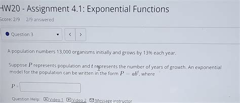 solved hw20 assignment 4 1 exponential functions core