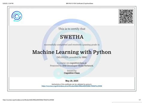Machinelearning Python Datascience Cognitiveclass Ibm Swetha Muruganandham
