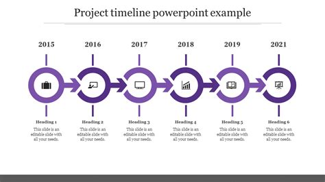 Enticing Project Timeline PowerPoint Example Slide Design