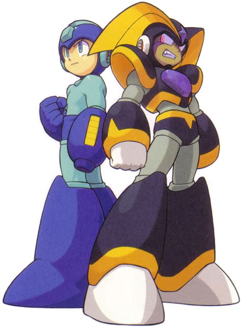 Megaman And Bass Mega Man Art Man Character Mega Man