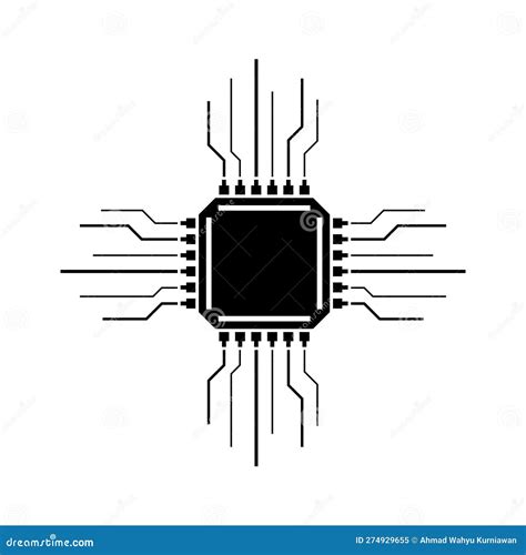 Processor Logo Icon Stock Illustration Illustration Of Circuit 274929655