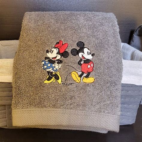 Mickey Mouse Towel Etsy