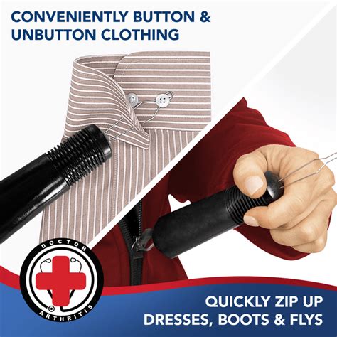 Button Hook And Zipper Pull Assist Helper Device Dress Clothes Tool