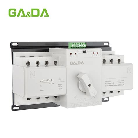 125a Automatic Generator 4p Transfer Switch Controller Ats Dual Power
