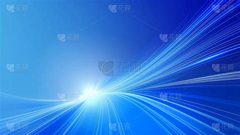 背景通用蓝色光效曲线背景横板图片素材
