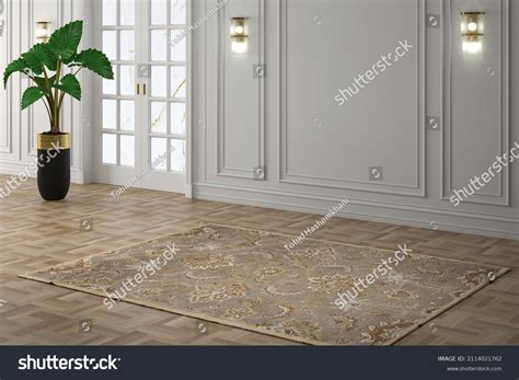 3d Rendering Neoclassical Empty Living Room Stock Illustration 2114021762 Shutterstock
