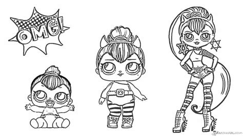 Coloring Pages Doll Lol Mom 25 Pcs Download Or Print For Free 9524