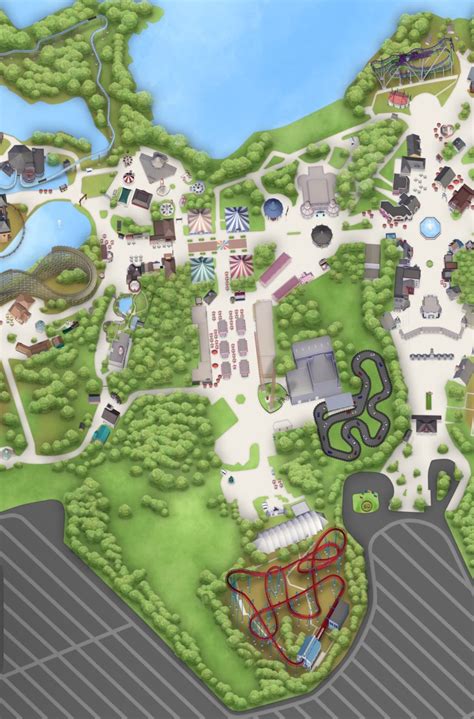 Six Flags Great America Map Of Rides Corrie Christina
