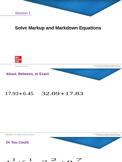 Editable Lesson Presentation Solve Markup And Markdown Problems Pdf Prices Marketing