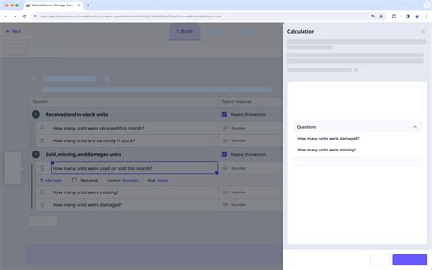 Create Calculation Response Questions Safetyculture Help Center